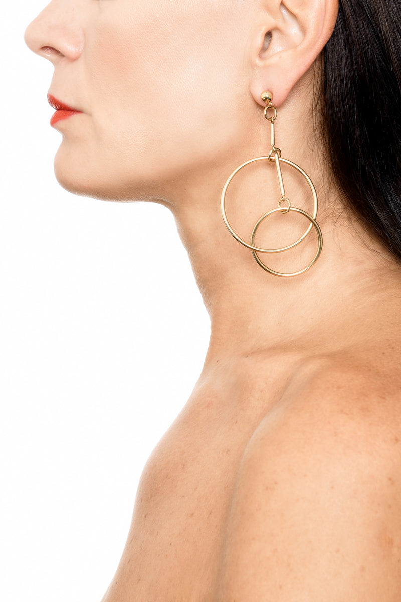 ADDICTED2 - Gold ISIS earrings – ADDICTEDTWO